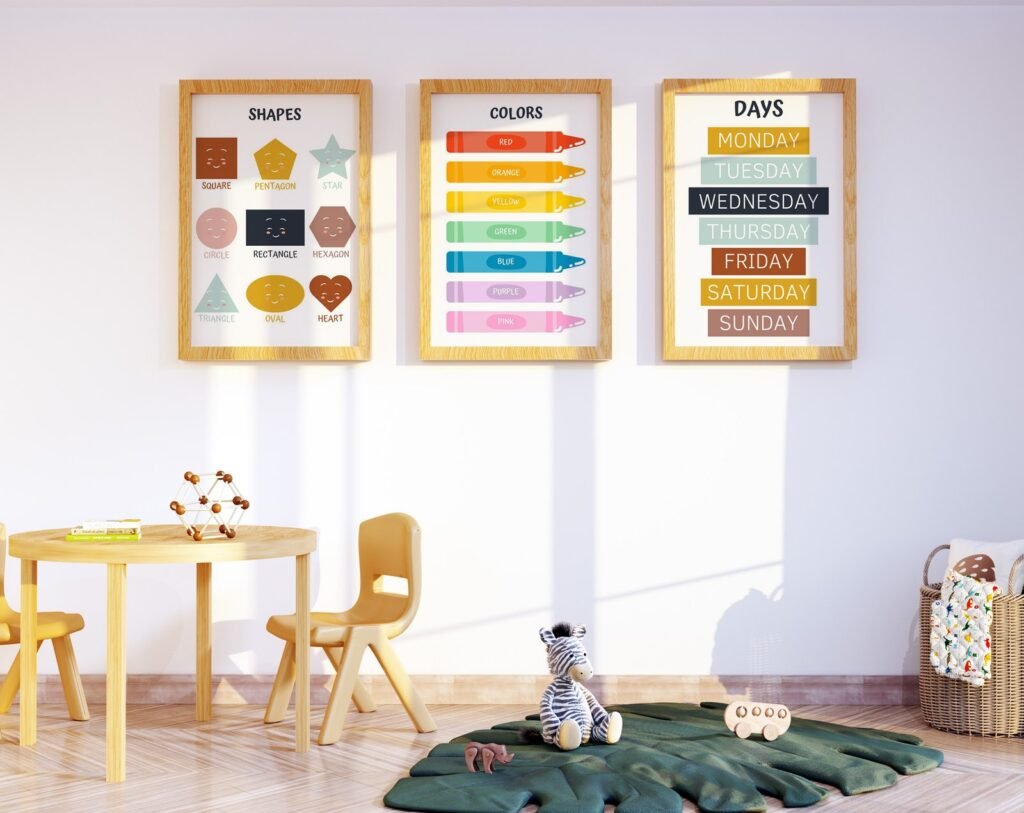 Kids Wall Art, Children's Wall Art, Nursery set of 3 Prints ...